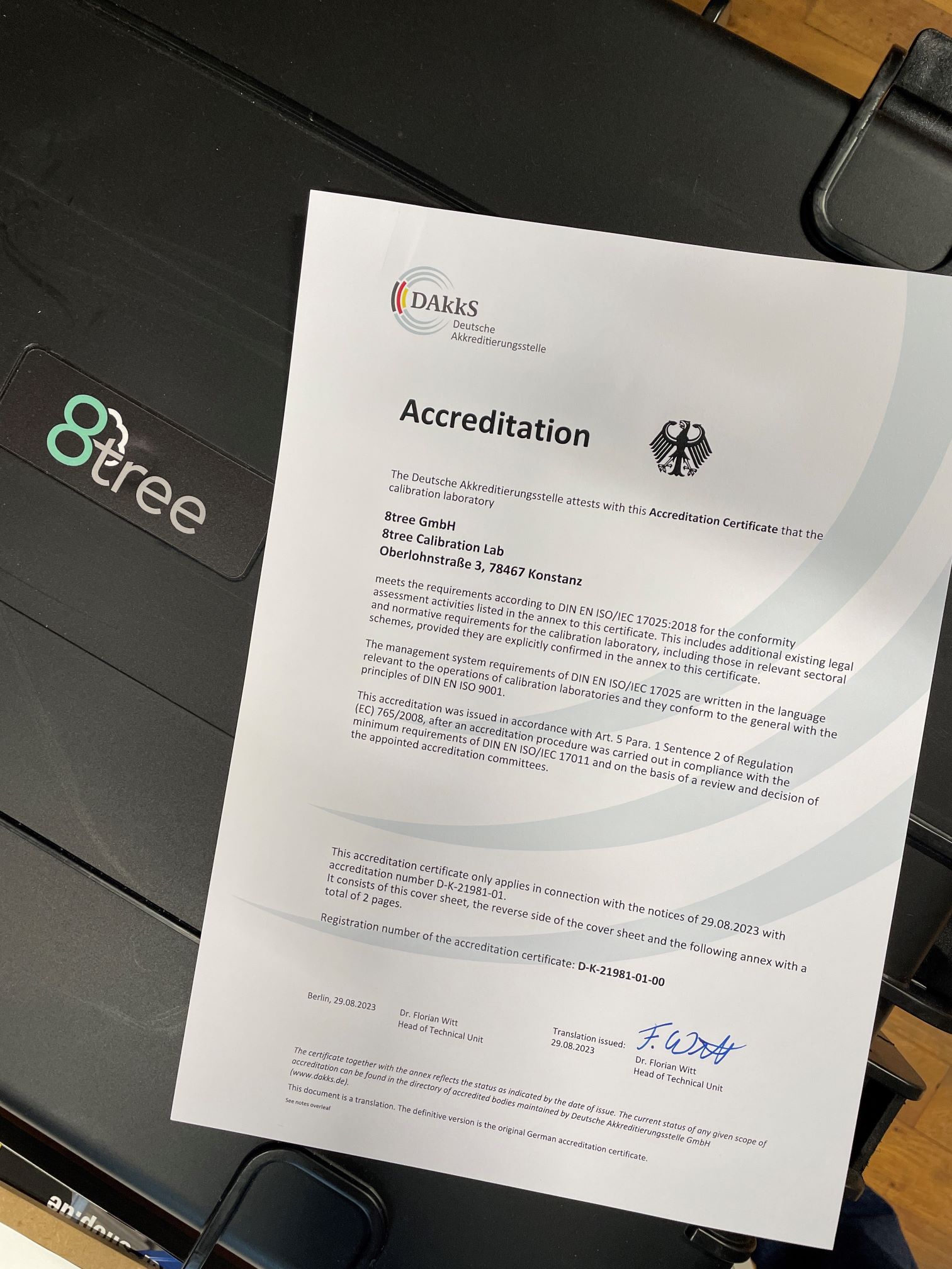 8tree's Calibration Laboratory achieves ISO 17025 Accreditation from ... 8tree's Calibration Laboratory achieves ISO 17025 Accreditation from ...