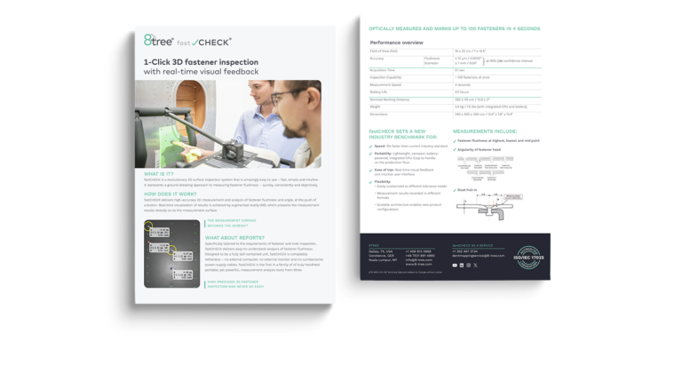 8tree: fastCHECK: All-in-one solution for fastener-flushness